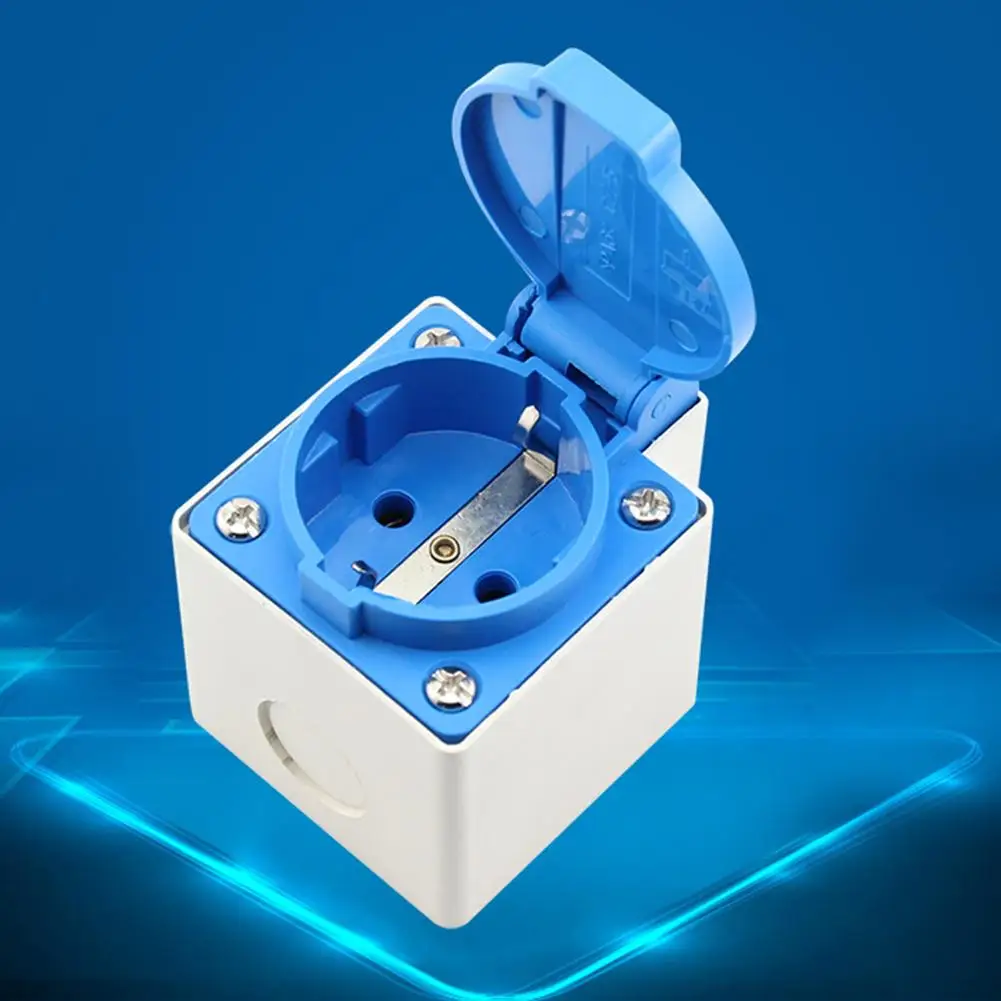 EU-Plug-16A-250V-IP44-Waterproof-Outdoor-Bathroom-Electrical-Power ...