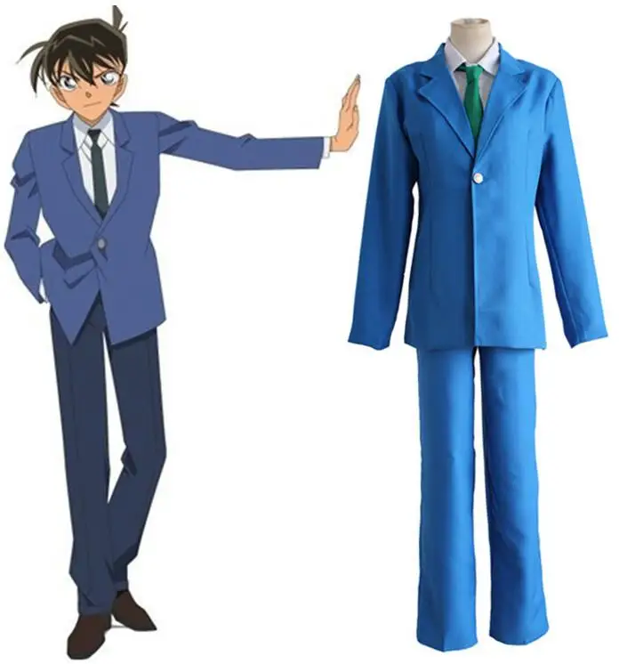 Detective Conan / Case Closed Kudou Shinichi Cosplay Costumes Jimmy ...