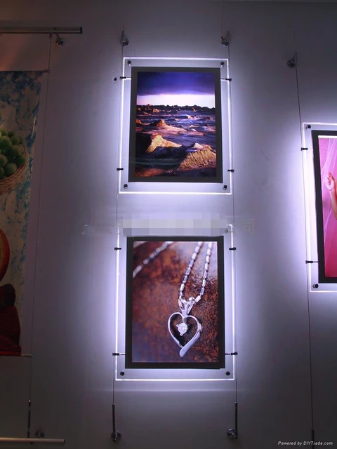 4PCS A2 Double Sided Acrylic Frame LED Light Box,Real Estate Agent LED Window Display Frames ...