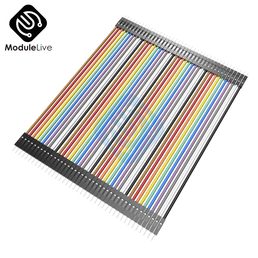 Cable Dupont macho a macho para arduino, 2x40 Uds., 10CM, 2,54 MM, fila ...
