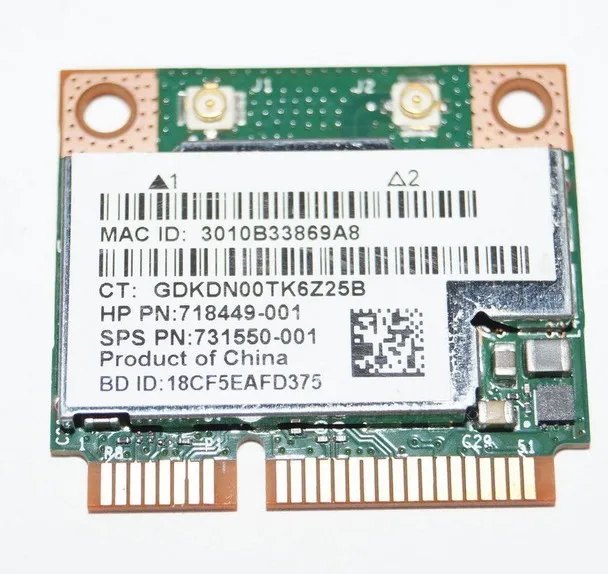 Wireless-Adapter-Card-for-HP-COMPAQ-WIRELESS-N-bluetooth-CARD-718449 ...