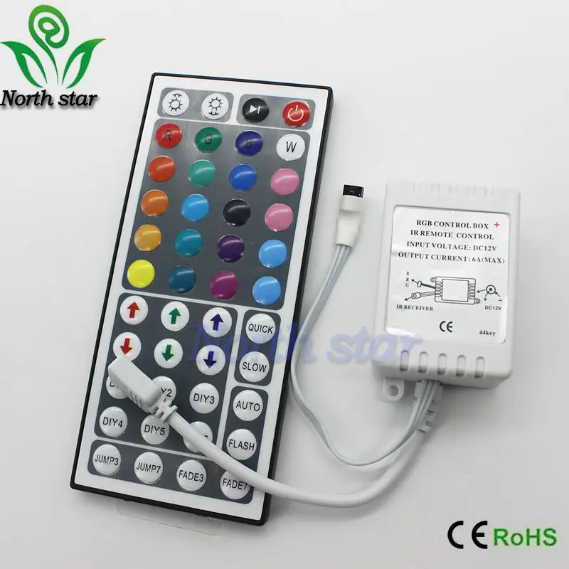 2016 new 44 Keys LED IR RGB Controler LED Lights Controller IR Remote ...