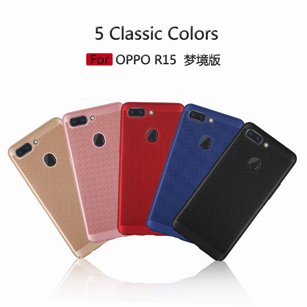 Luxury Heat Dissipation case For oppo r 15 Dream hard pc back cover For ...
