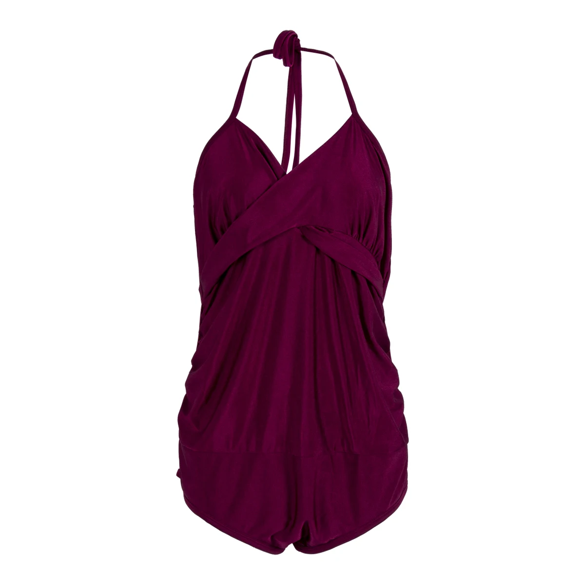 Womens Lady Pregnant Bodysuit Jumpsuit Leotard Spaghetti Strap