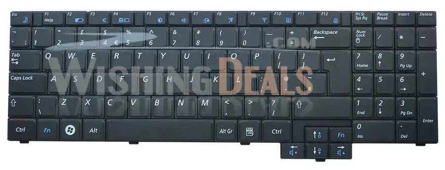New Laptop Keyboard for Samsung NP E452 P580 NP P580 R530 NP R530 UK ...