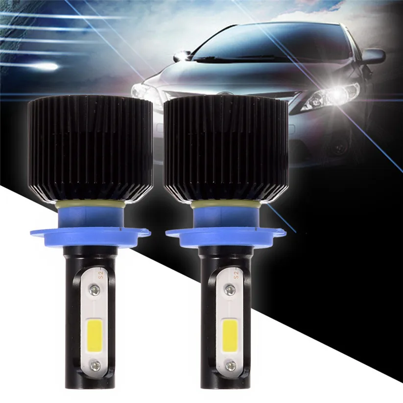 Car styling Headlight Bulbs 2 Pcs 36W COB H7 LED 1800LM Auto Car ...