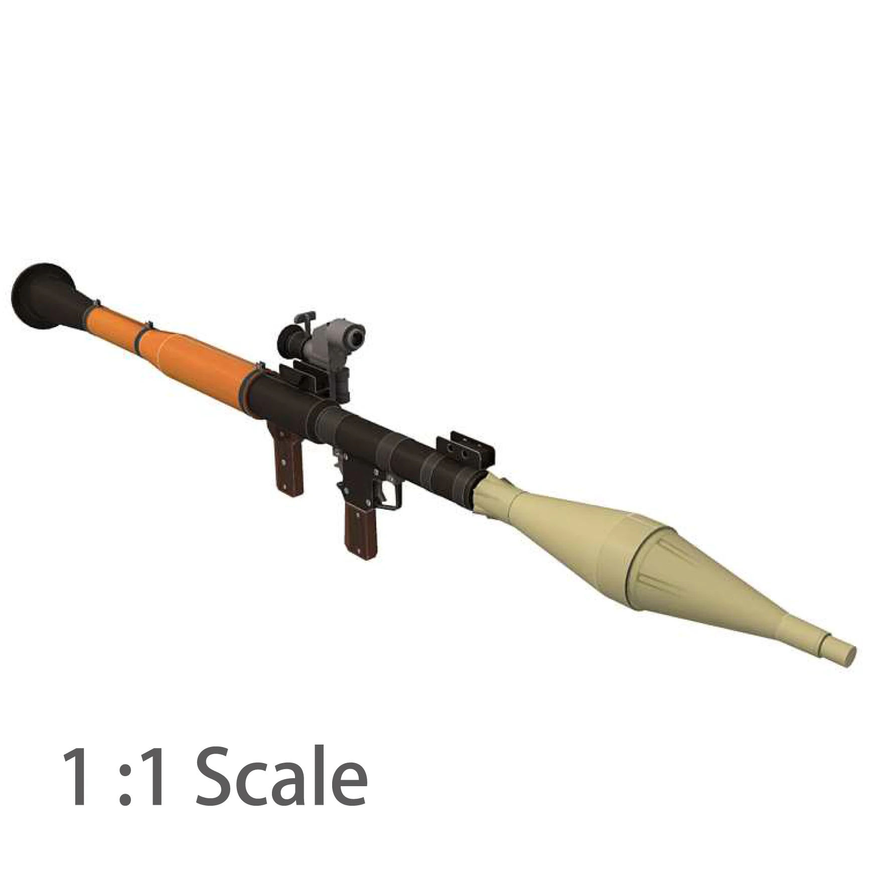 DIY 1:1 실물 크기 RPG 7 런처 종이 모델 조립, 수작업 3D 퍼즐 게임, 어린이 장난감|paper model ...