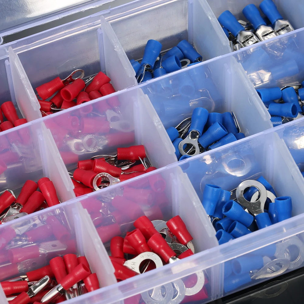 360PCS Assorted Insulated Terminals Cord End Terminal 9 Kinds Copper ...