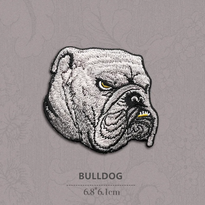 1 Piece Bulldog Patches For Clothing Sticker Paste For Clothes Bag ...