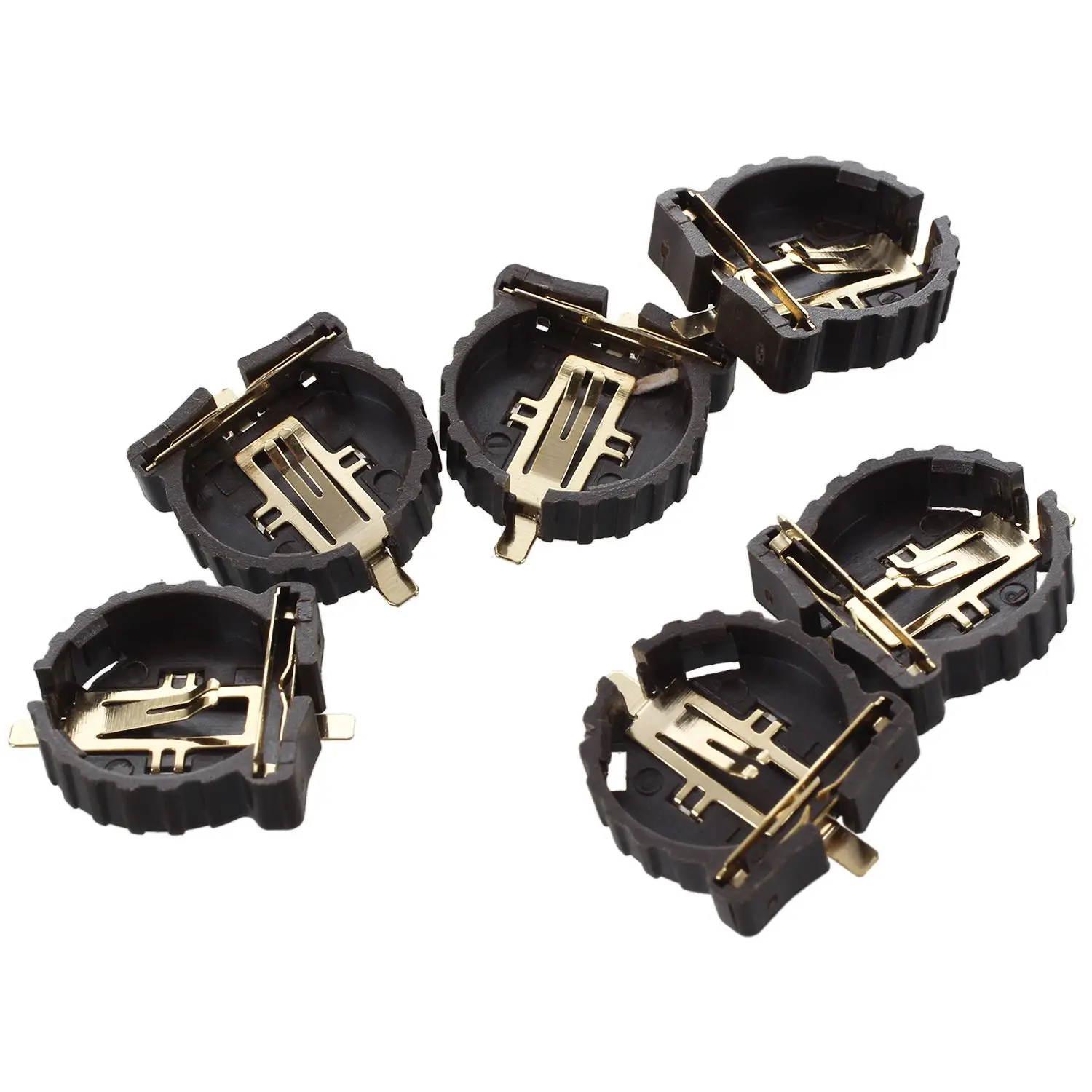 brown 6 x 3V CR1220 button cell Battery compartment cover 24 * 22 * 8 ...