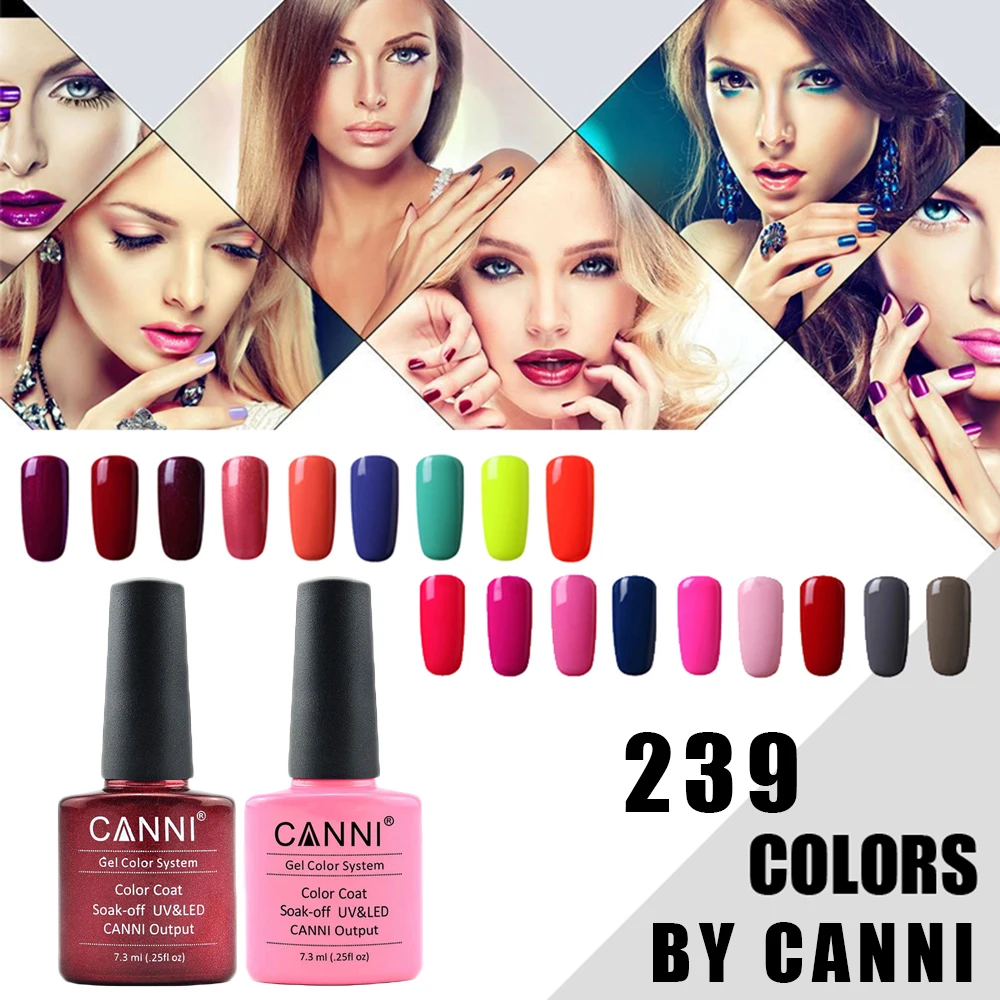 CANNI UV Nail Polish 121 144 Shiny UV Gel Nail Polish Varnish LED Soak ...
