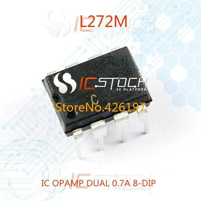 Free Shipping L272M IC OPAMP DUAL 0.7A 8 DIP 272 L272 10PCS|ic form|ic ...