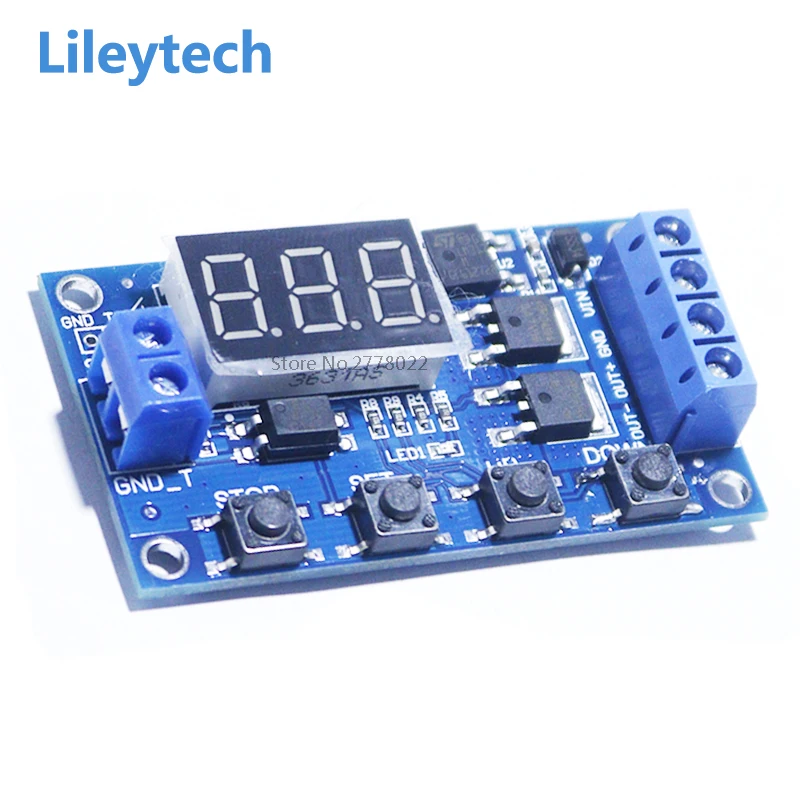 Trigger Cycle Timer Delay Switch 12 24V MOS Tube Control Board Module ...