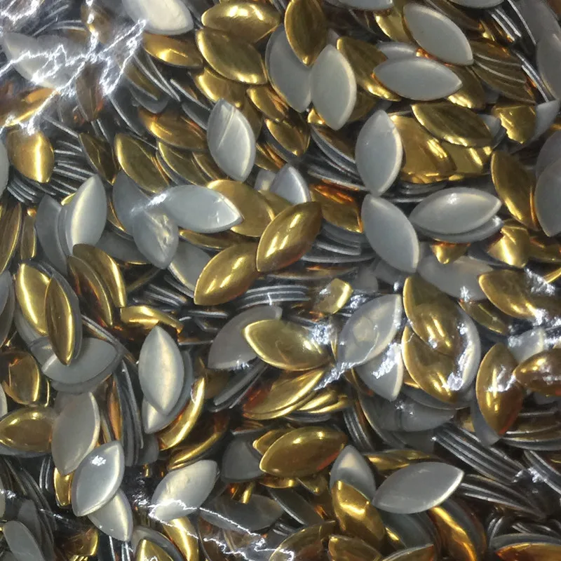 1440pcs-10gross-4-8mm-Gold-Hot-Fix-Studs-Oval-Shape-Iron-On-Glue-on ...