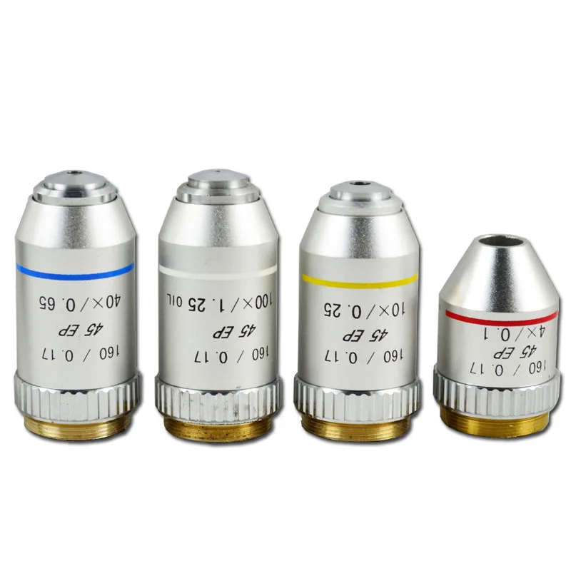 4X-10x-S-40x-S-100x-S-oil-195N-Semi-Plan-Achromatic-Objective-Lens-160 ...
