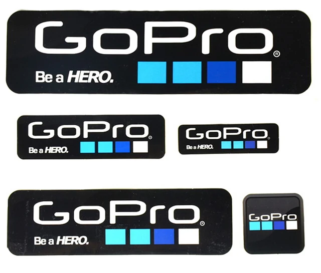 Aliexpress.com : Buy 5 Pieces Black Gopro Icon Sticker Gopro Hero Logo ...