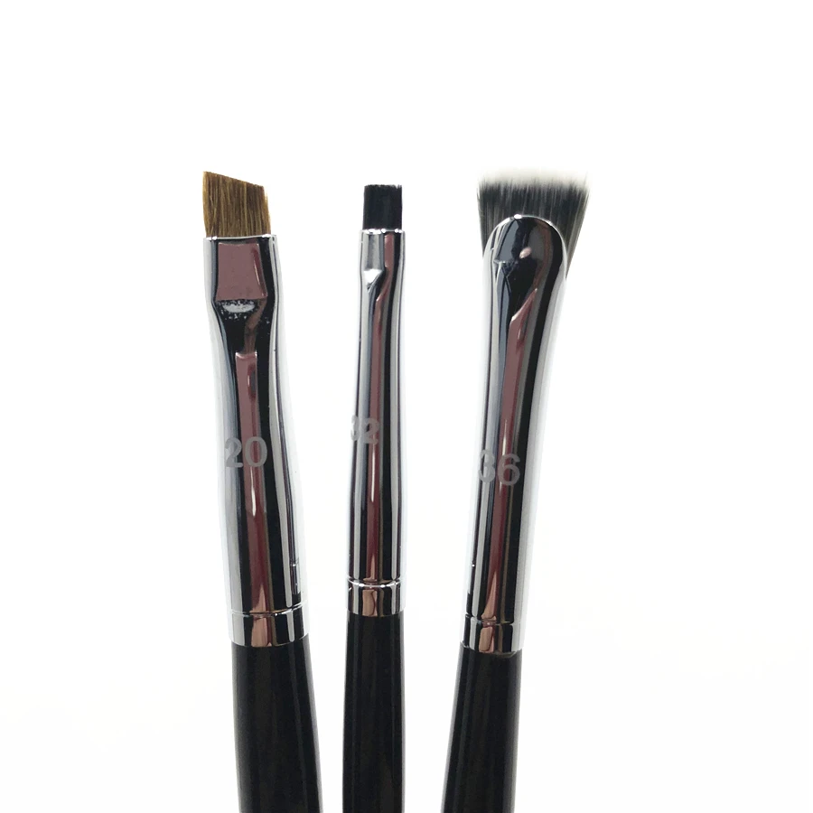 High Quality Small Tightline Eyeliner Brush Pro Angled Flat Eyebrow Contour Precision Brow