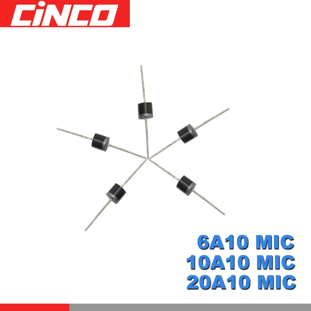 5pcs/LOT 1000V 6 10 20 A MIC 6A10 10A10 20A10 schottky barrier diodes Rectifier for Solar Cells ...