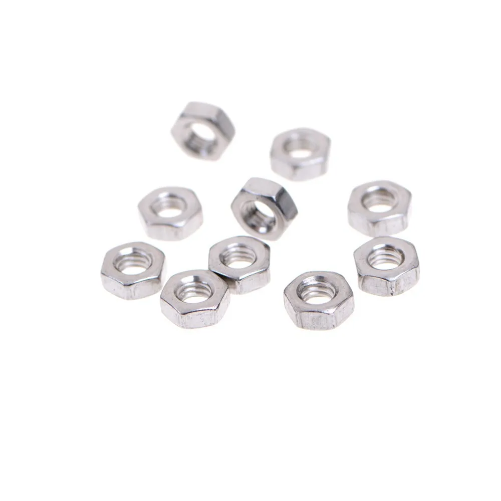 DIN 934 M3-M8 304Stainless Steel Hex Nut Hexagon Nuts Metric Thread Set ...