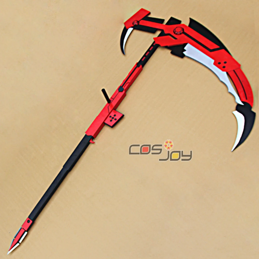 0329 Cosjoy 74" RWBY Ruby Crescent Rose the High Velocity Sniper Scythe ...