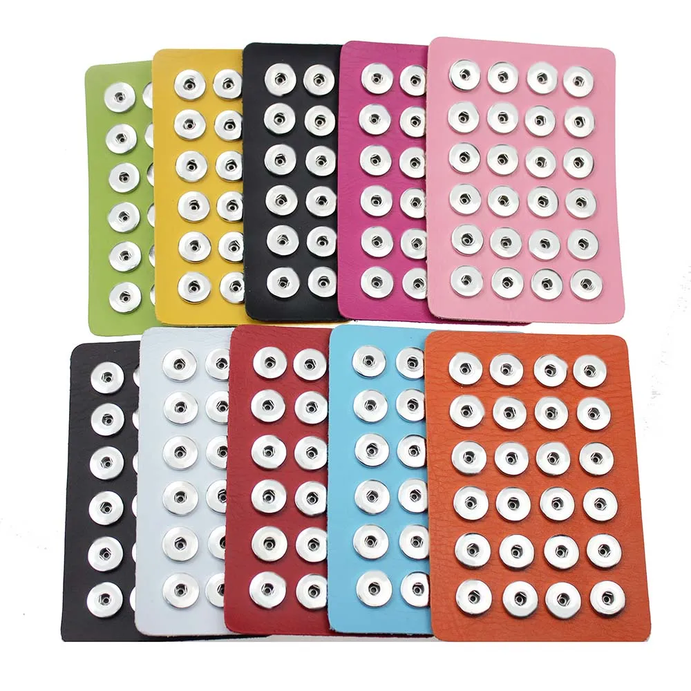 10 Colors New Snap Button Display Board Fit 24pcs & 60pcs 18mm Snap Buttons Jewelry Black ...