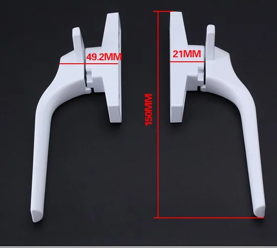 aluminum alloy flat open door window handle knob window handle lock ...