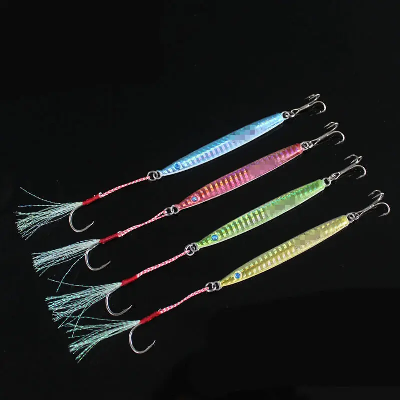 4pcs/set 28/35g 8.8*1.1cm Micro Jigs Butterfly Metal Jig Bait Fishing ...