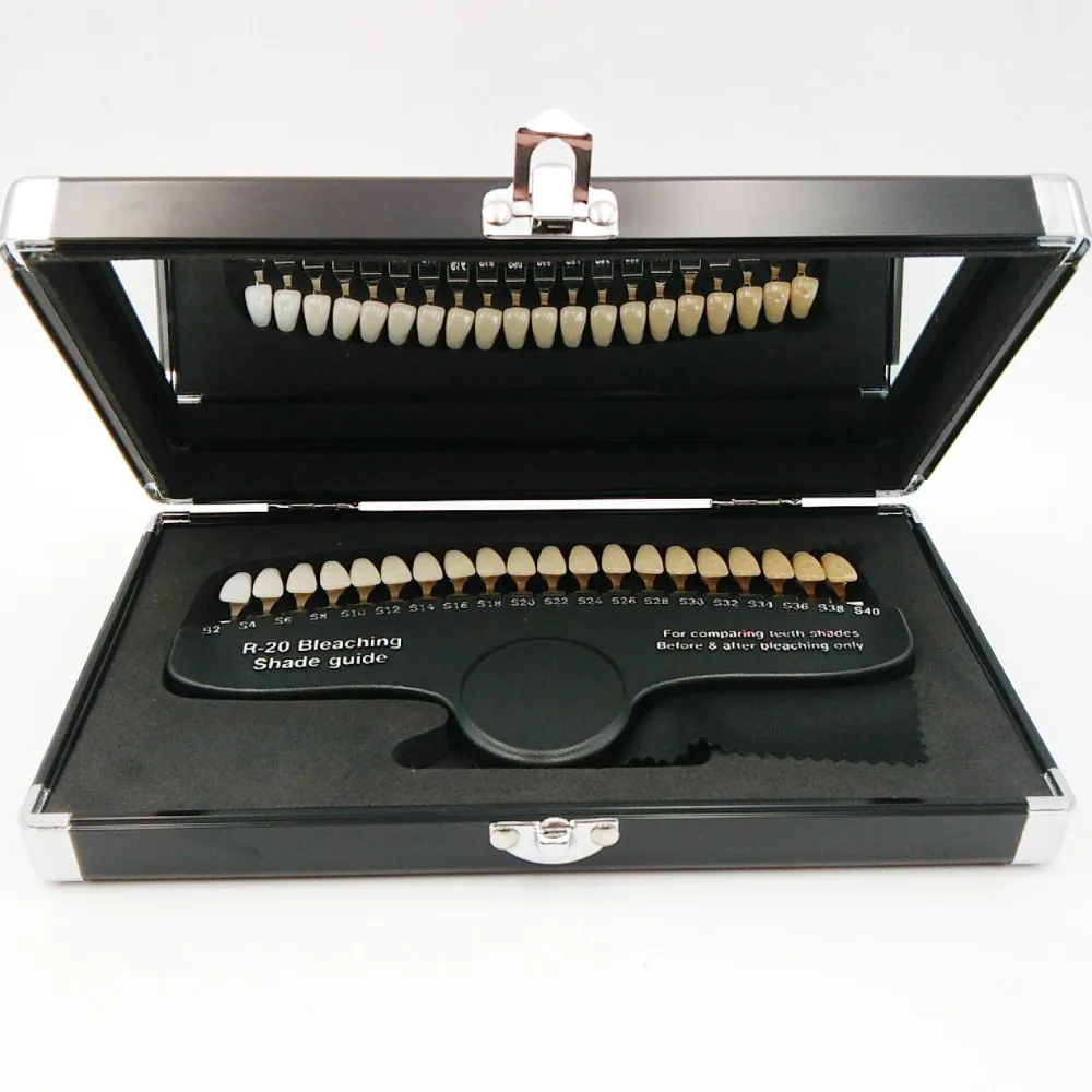 Good Quality 20 Colors Luxary Packing Dental Whitening 3d Shade Guide ...