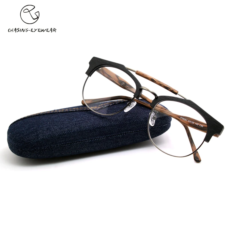 CHASING 2016 New Fashion Glasses frame Men Black Acetate Eyewear Shades ...