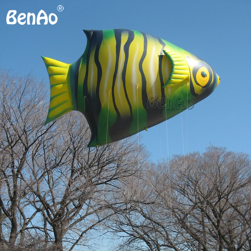 AO482 Inflatable flying helium fish,giant inflatable colorful fish ...