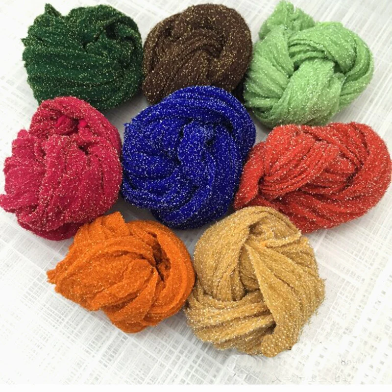 5 Pcs Random Colors Gold/Silver Tensile Nylon Stocking Material For ...
