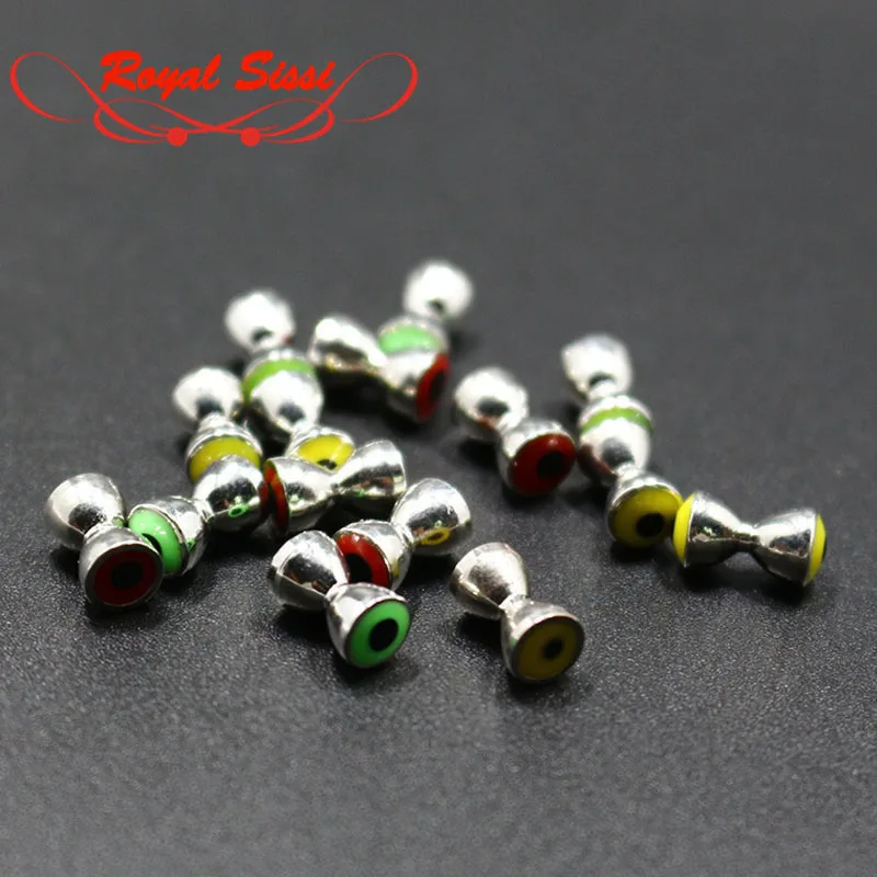 10Pieces pack Sunken Dumbbell Beads 3DEyes Recessed Barbell brass ...