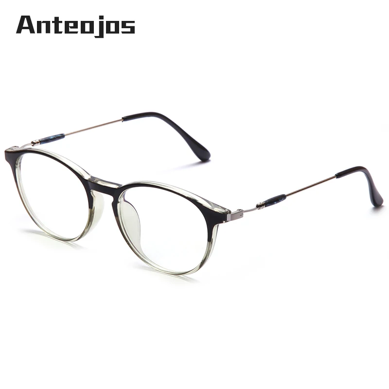ANTEOJOS Round Blue Ray Computer Glasses Men Women Screen Radiation ...