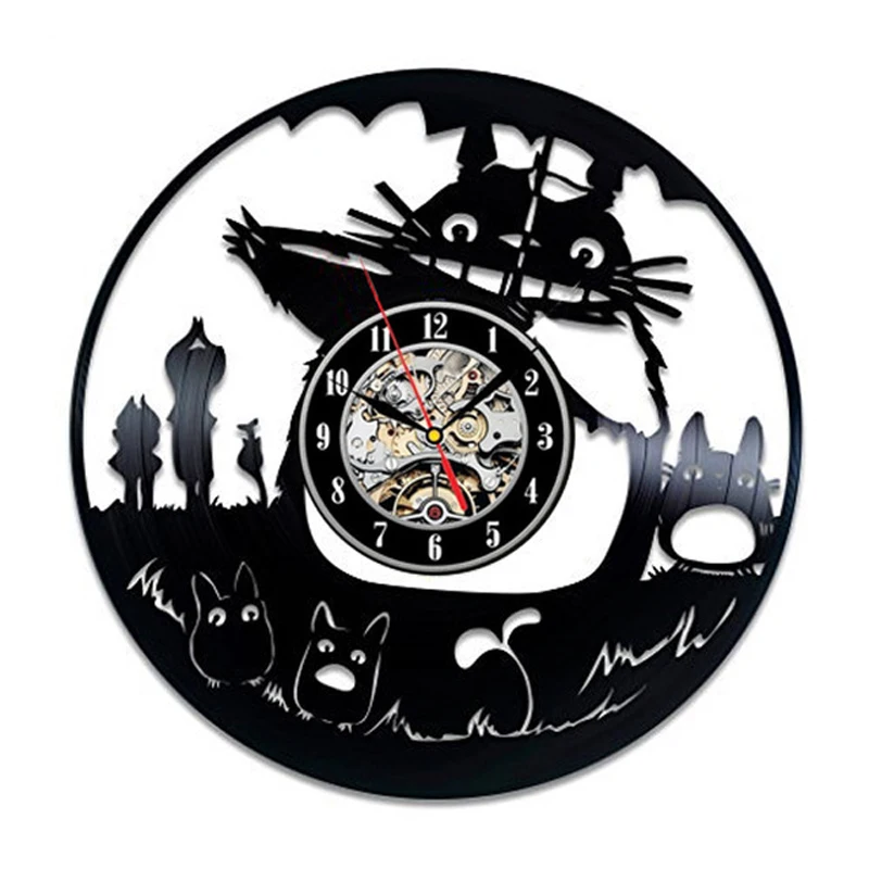 Studio My Neighbor Totoro Cartoon Wall Clock - KawaiiMerch.com