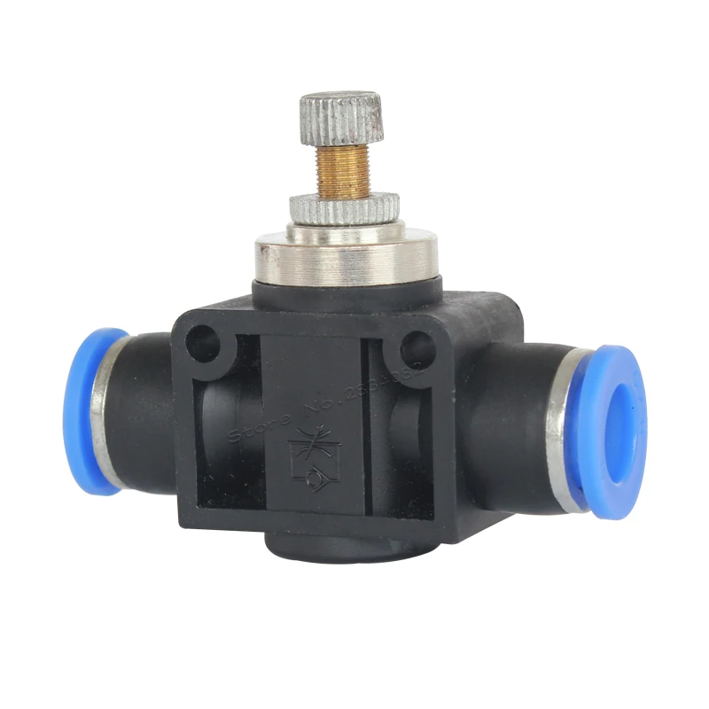 4mm 6mm 8mm 10mm 12mm Air Flow Speed Control Valve Hose Pneumatic Push ...