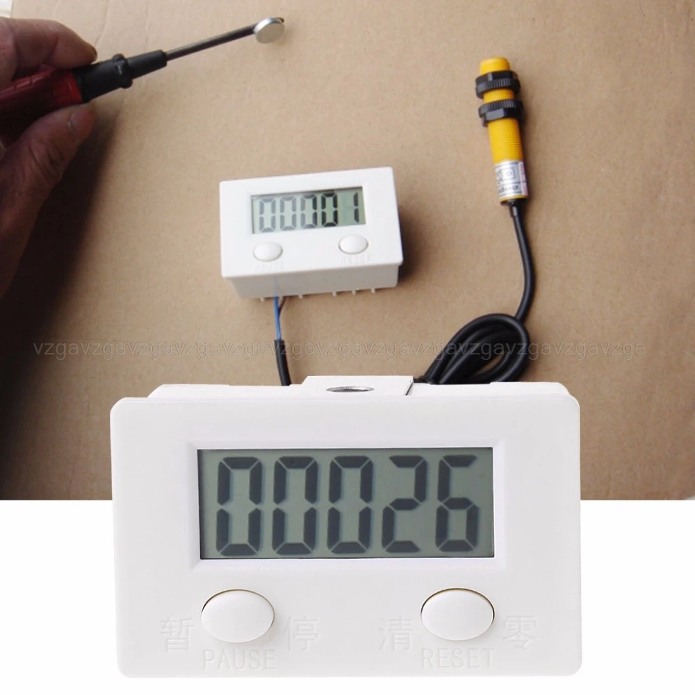 5 Digit Digital Electronic Counter Puncher Magnetic Inductive Proximity ...