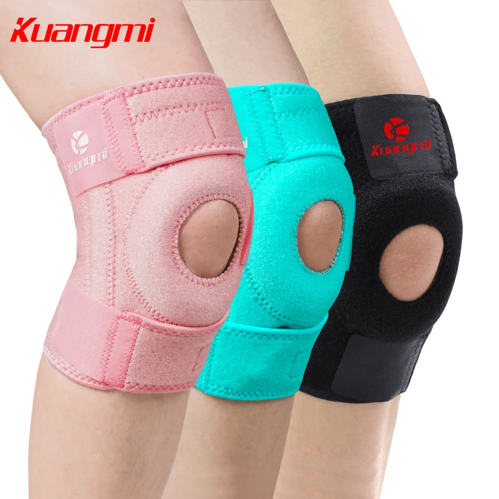 Kuangmi 2pcs Adjustable Knee Patella Support 4 Spring Bars Knee Brace ...