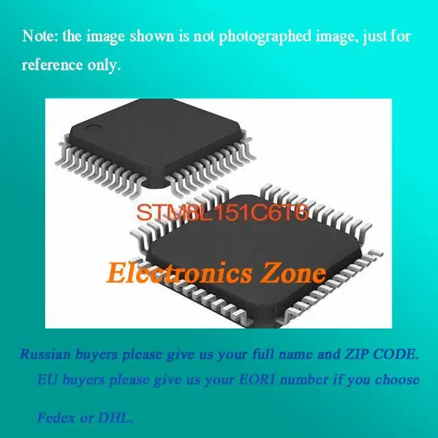 Stm8l151c6t6 IC MCU 8BIT 32KB FLASH 48LQFP STM8L151C6 8L151C STM8L151 ...