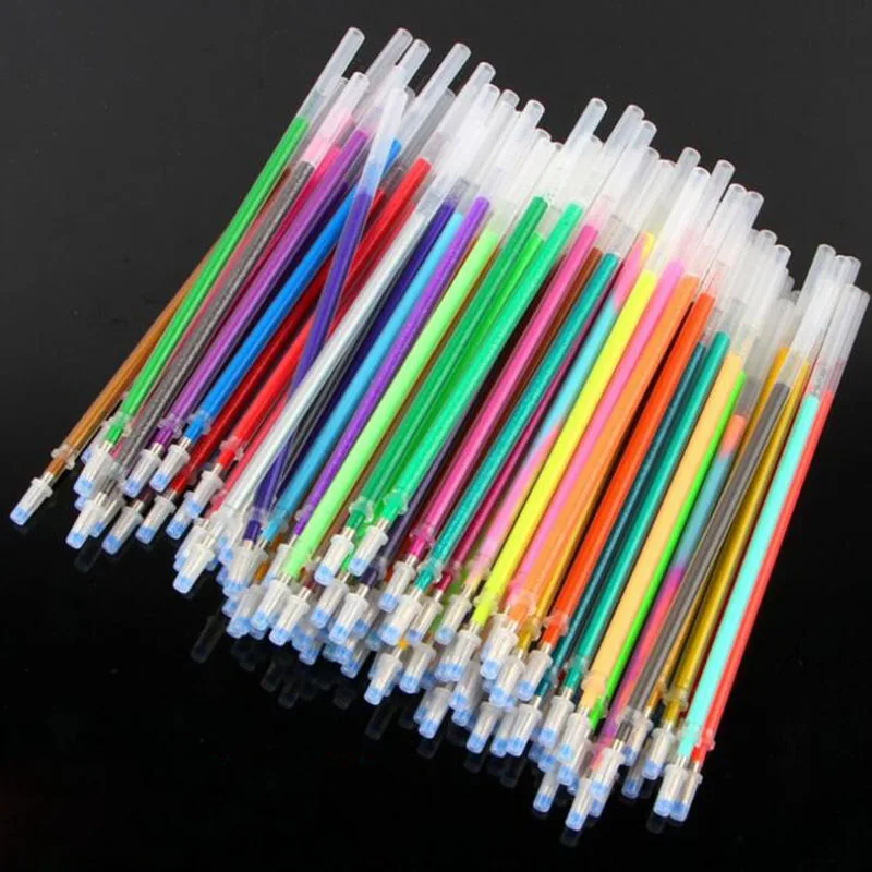 12-Color-Refills-Set-Glitter-Multi-Colored-Painting-Pen-Rod-School ...