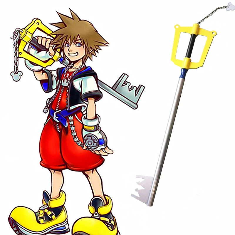 Alta qualidade oficial 1:1 Kingdom Hearts Sora Keyblade Kingdom chave ...