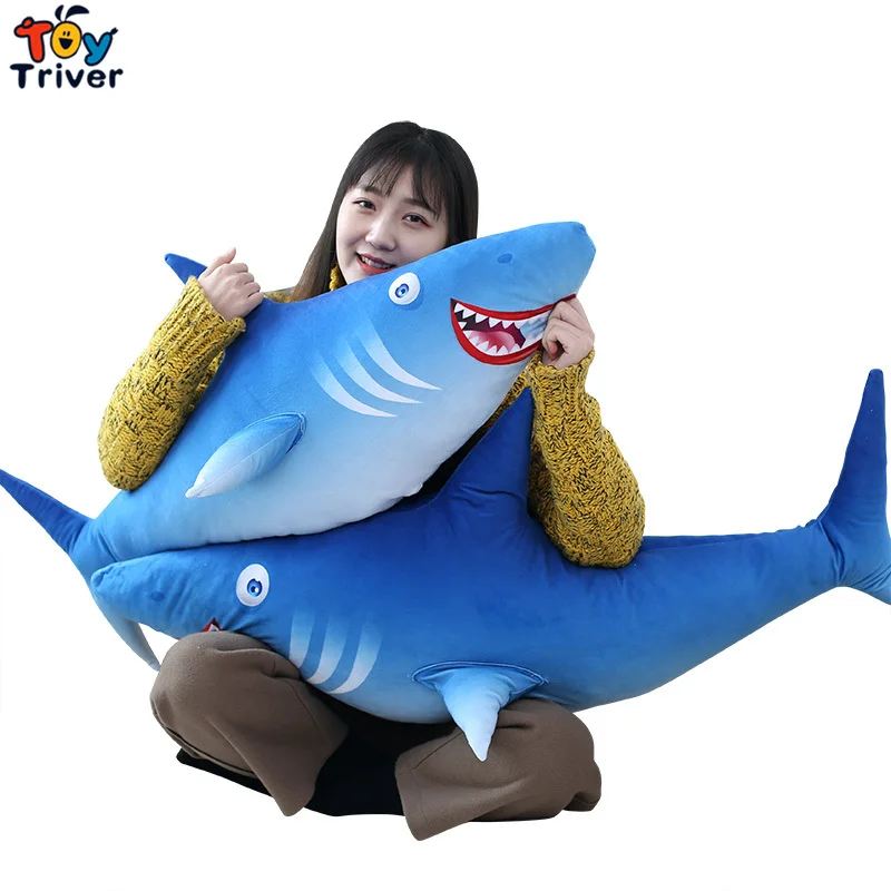 Aliexpress.com : Buy 1pc Plush Blue Shark Toy Stuffed Do Appease Toys ...
