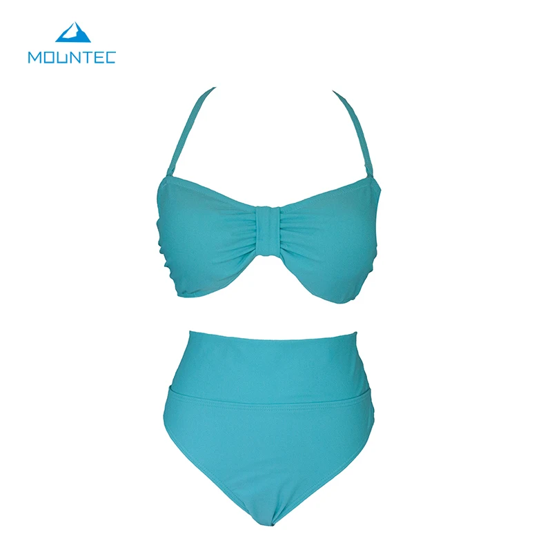Mountec Women Bikinis Set Push Up Solid Swimsuit Plus Size Sexy Bikini