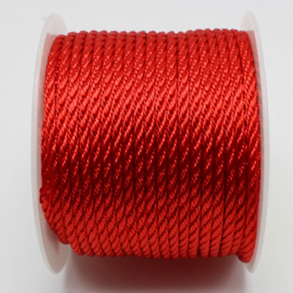 48 Meter Red Nylon Love Rope Binding Bind up Synthetic Silk String 2mm ...