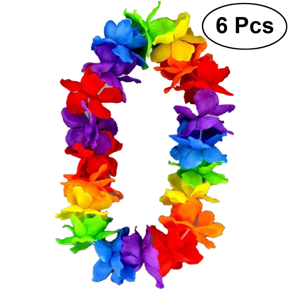 Aliexpress.com : Buy 6pcs Colorful Hawaiian Leis Led Necklace Flower ...