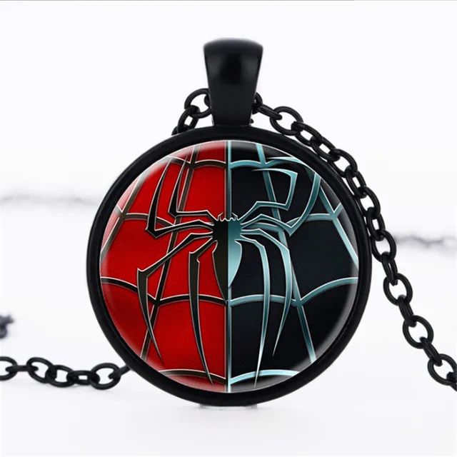 Aliexpress.com : Buy 2018 Spider Man Pendant Spiderman Necklace Glass ...