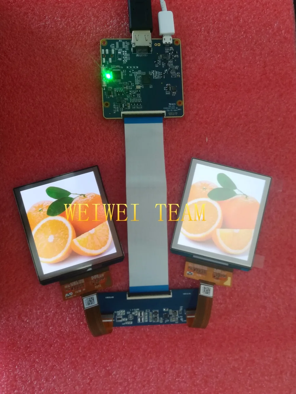 3.81 inch 1080x1200 AMOLED display screenn 3D VR head mounted display ...