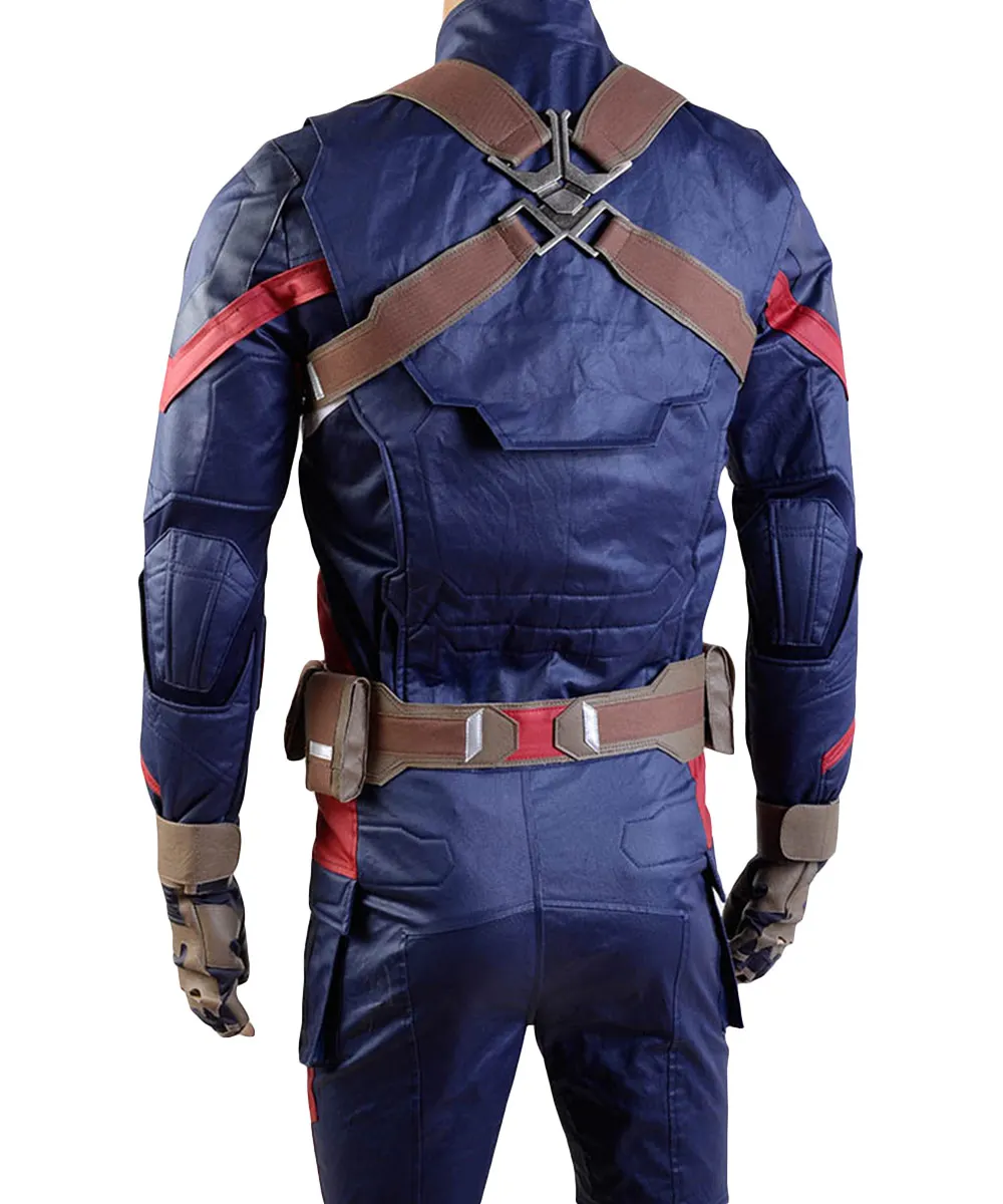 Captain America Steve Rogers Cosplay Costume Full Set For Men ...