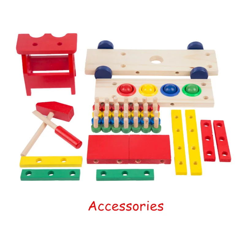 Reassembly Screw Car Intelligence Wooden Toy Screw Car with Screw ...