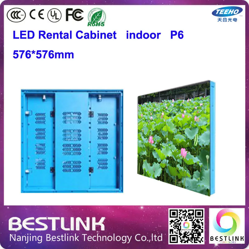 p6 led rental cabinet supply 576*576mm aluminum cabinet 1/8s smd led ...