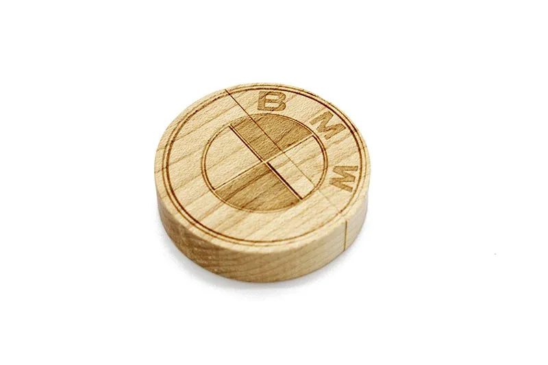 New arrival Wooden BMW Logo Usb Flash Drive